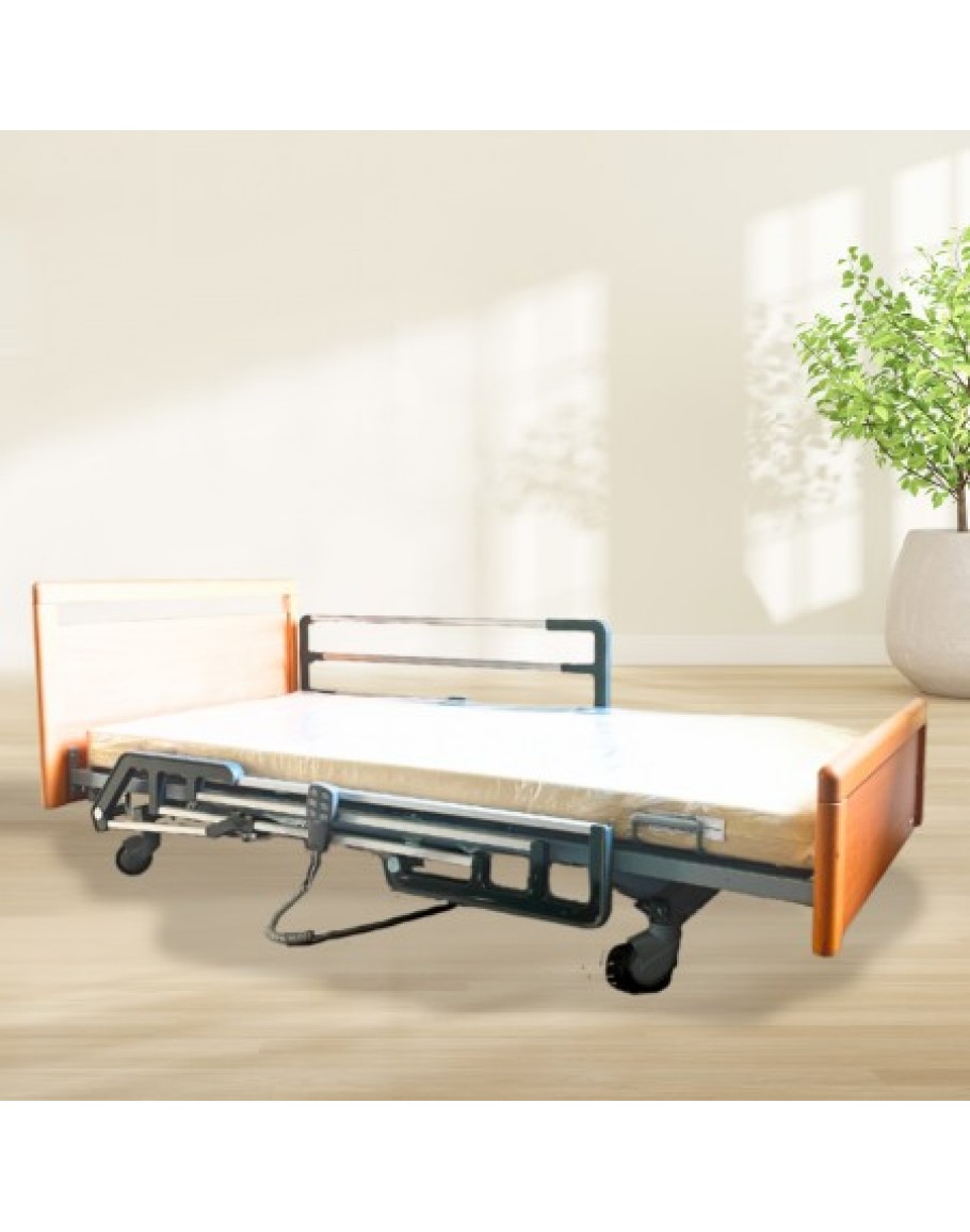 Livorno Premium Nursing Bed, Foldable Side Rails