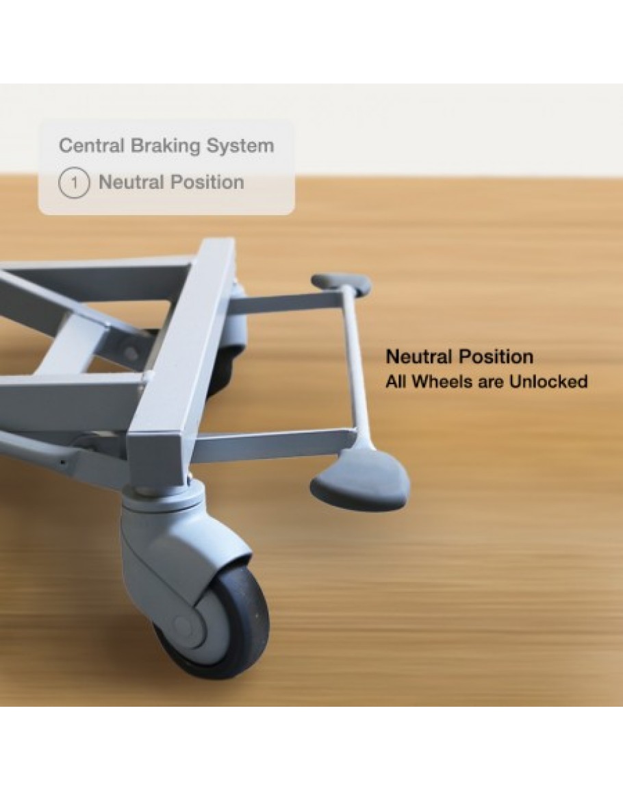 Livorno Premium Nursing Bed, Split Side Rails