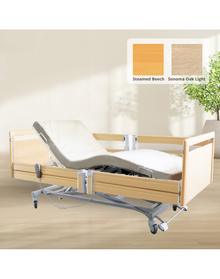 Livorno Premium Nursing Bed, Split Side Rails
