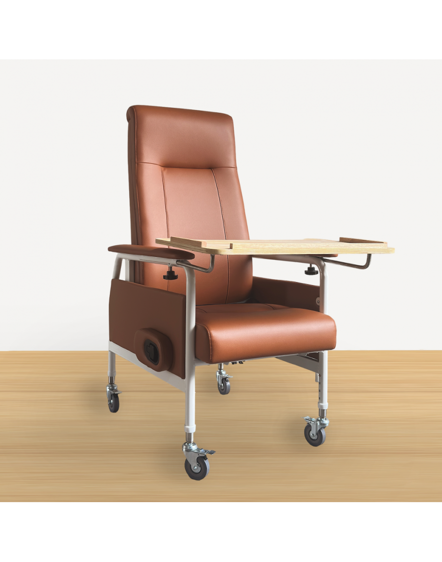 KW-W Reclining Geriatric Chair (Steel, With Wheels)