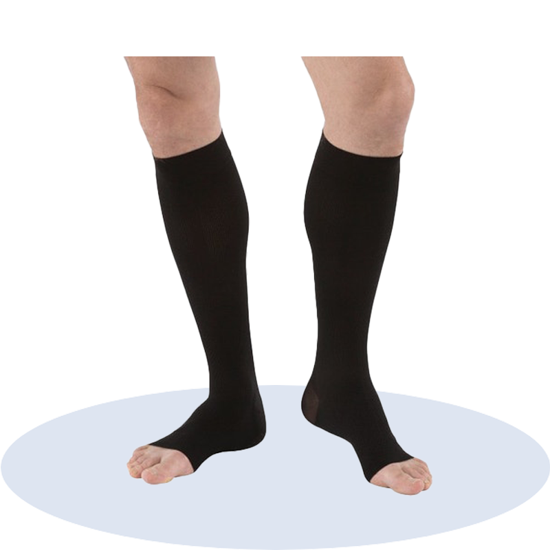 Venoflex Elegance Men's Socks / C3, Open Toes