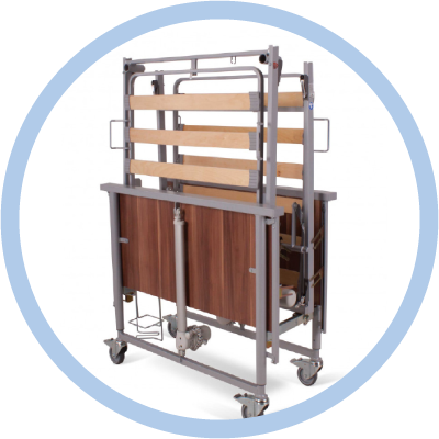 Domiflex 3 Plus Premium Nursing Bed, Foldable Side Rails