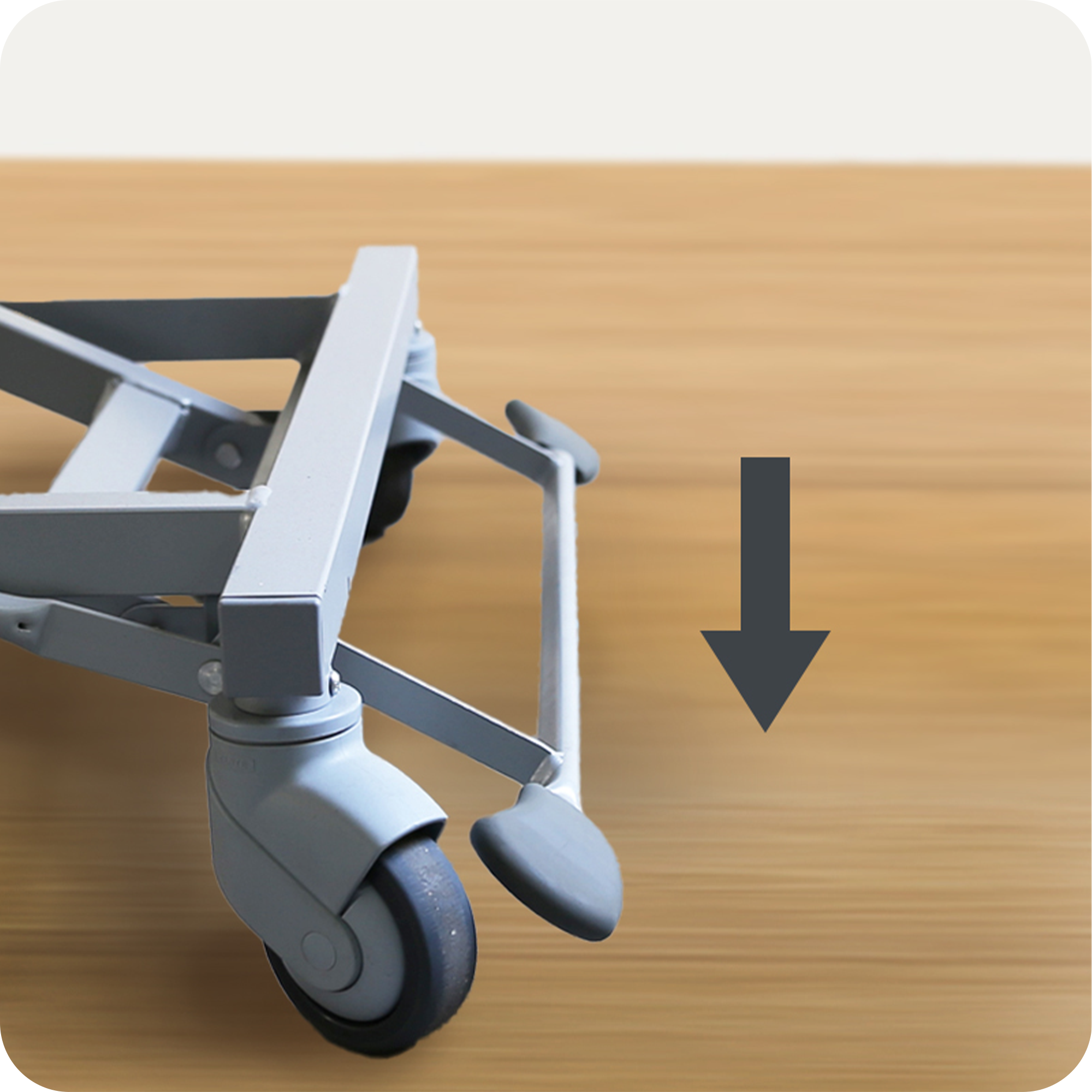 Practico 25/80 Premium Nursing Bed, Foldable Side Rails