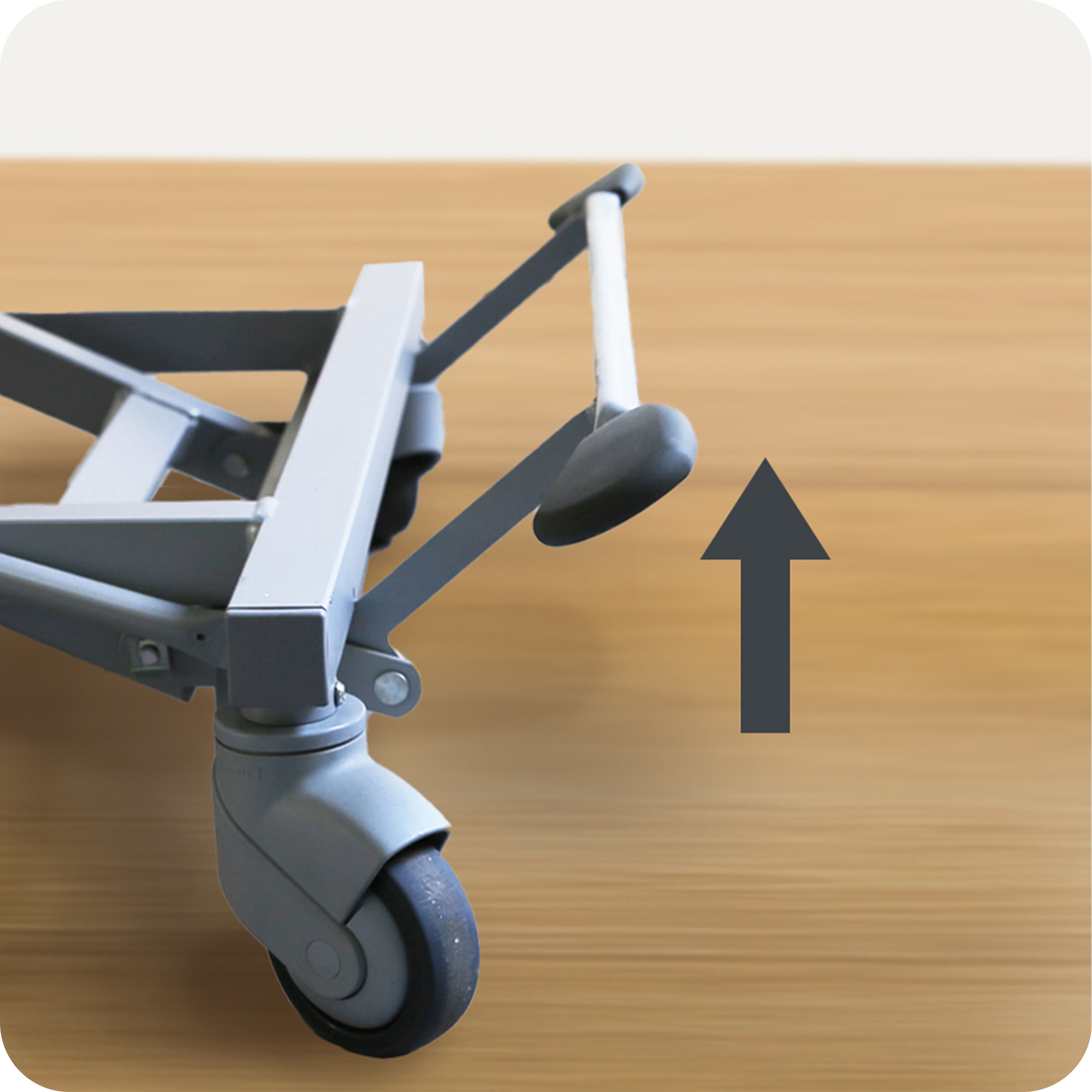 Practico 25/80 Premium Nursing Bed, Foldable Side Rails