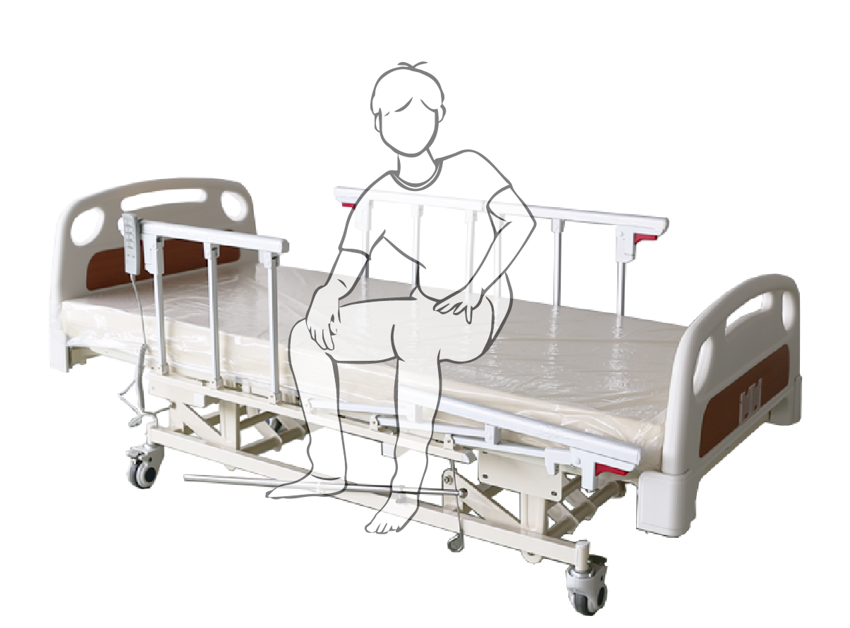 3 Crank Electrical Split Hospital Bed