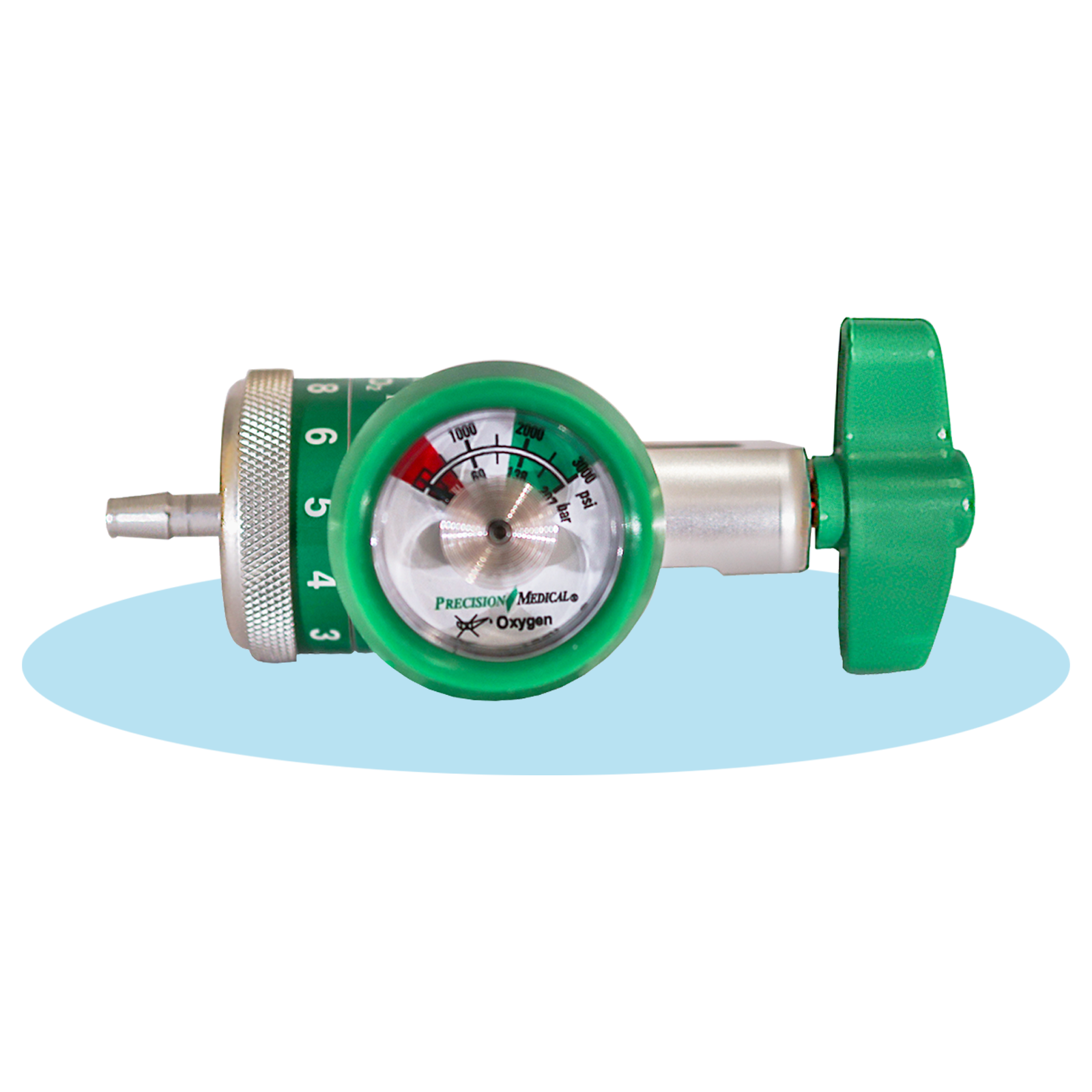 Precision Medical Easy Dial Reg Oxygen Regulator